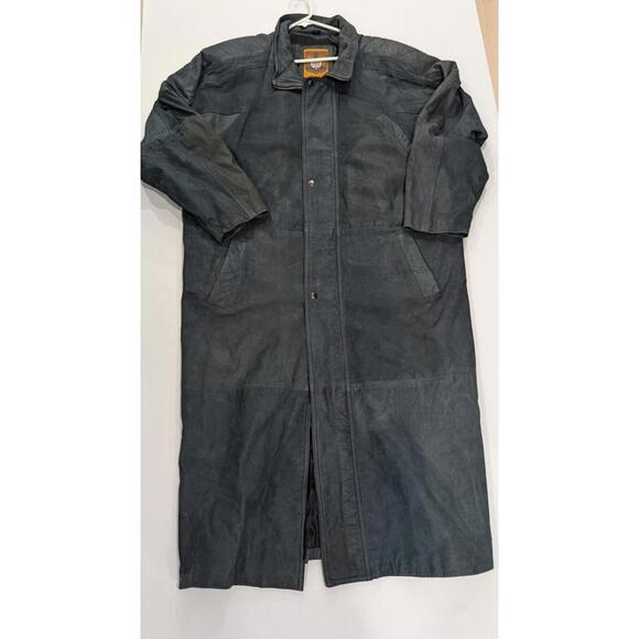 Jackets & Coats | Vintage Mens Iou Leather Collection Blue Leather ...